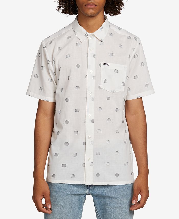 Volcom Men's Nolen Regular-Fit Geo-Print Shirt - Macy's