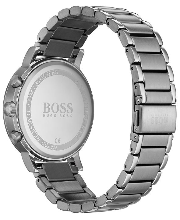 BOSS Men's Chronograph Spirit Stainless Steel Bracelet Watch 41mm ...