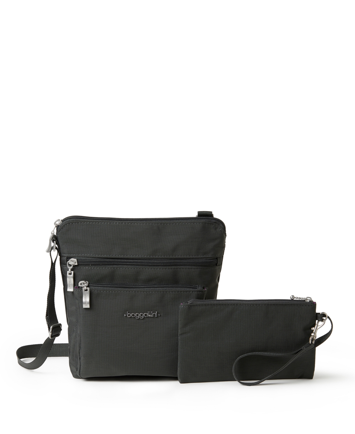 Click here for Baggallini Womens Pocket Crossbody - Charcoal prices
