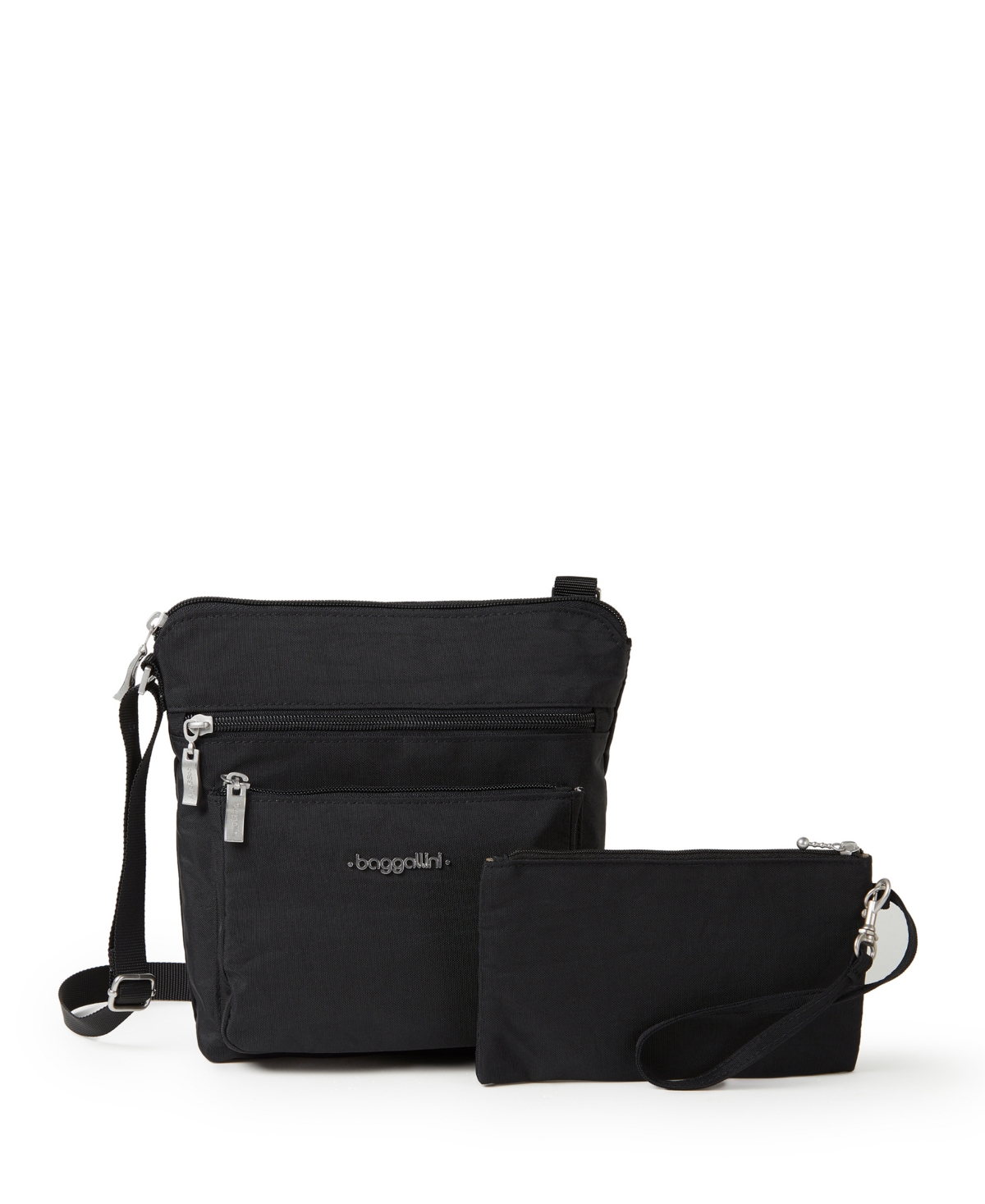 Click here for Baggallini Womens Pocket Crossbody - Black prices