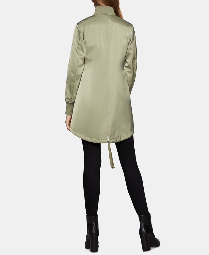 BCBGeneration Long Bomber Jacket - Macy's