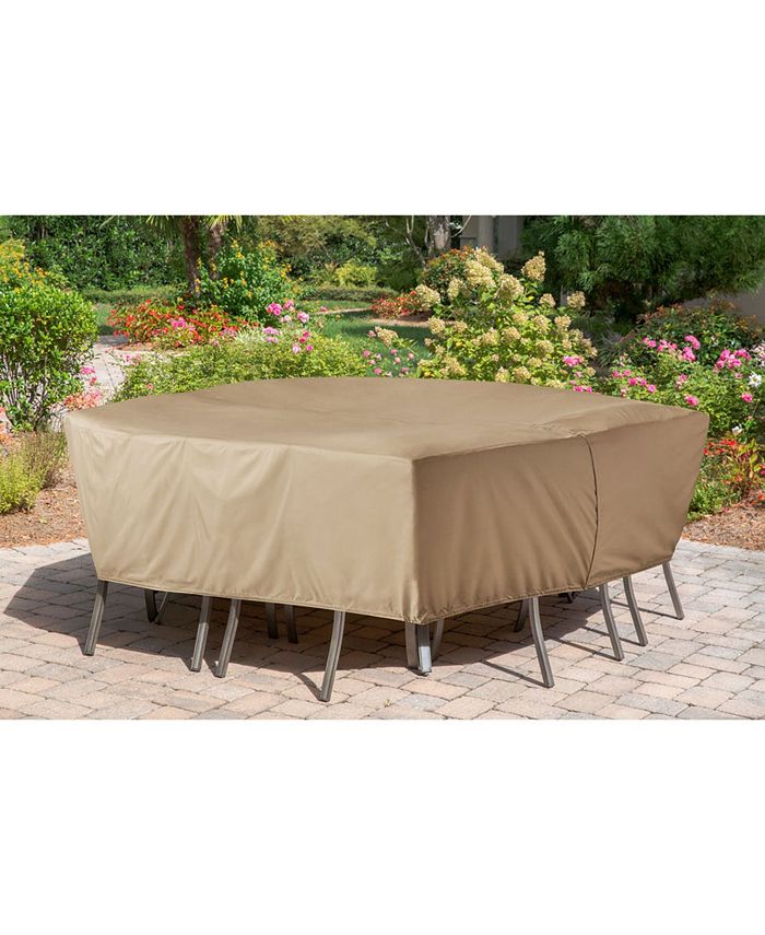Hanover Protective Vinyl Cover for Rectangular Dining Sets - 30.71" x ...