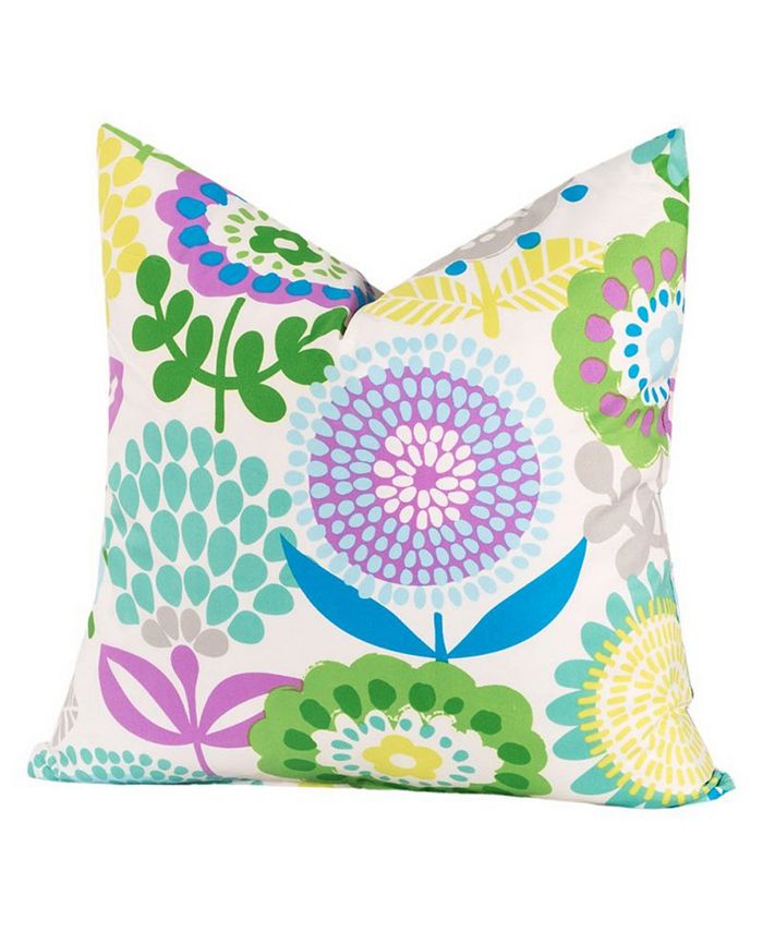 Crayola Pointillist Pansy 16" Designer Throw Pillow - Macy's