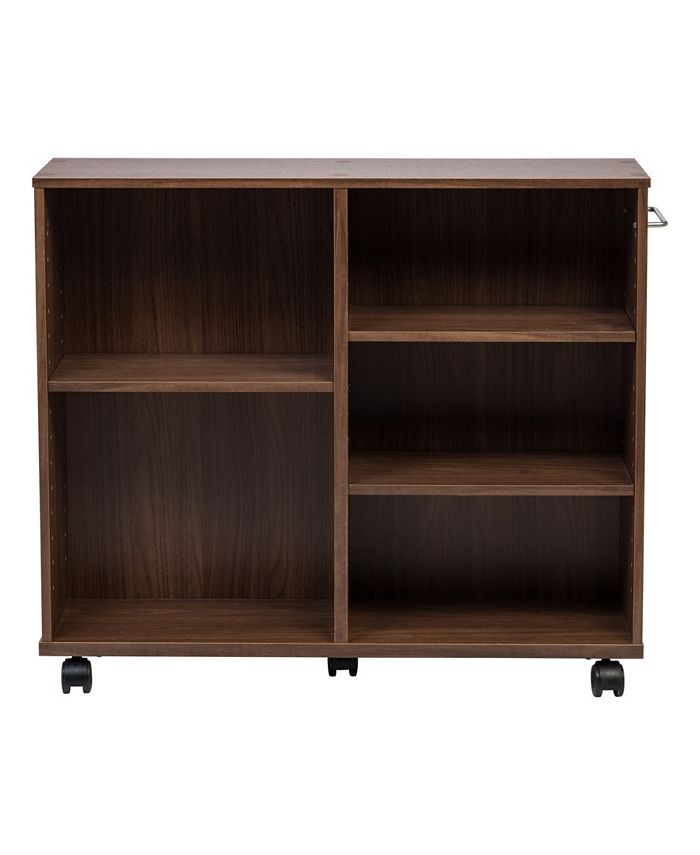 IRIS USA Wide Wooden Rolling Shelf - Macy's