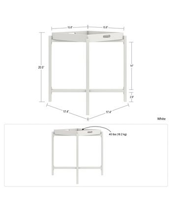 CosmoLiving by Cosmopolitan Coco Side Tray Table - Macy's