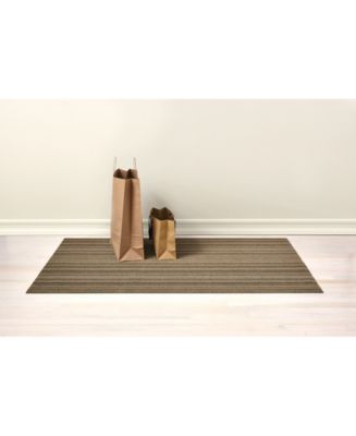 Chilewich Skinny Stripe Shag Doormat 18"x28" Collection - Macy's