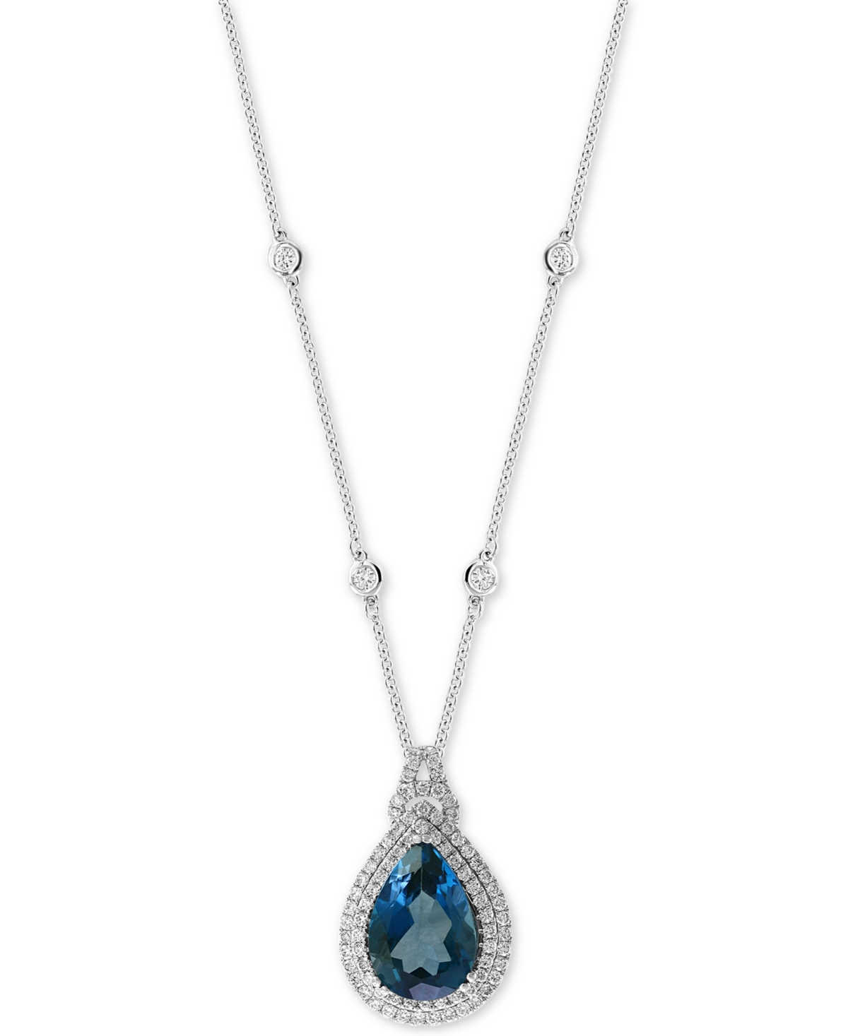 Click here for Effy London Blue Topaz (7-7/8 ct. t.w.) & Diamond... prices