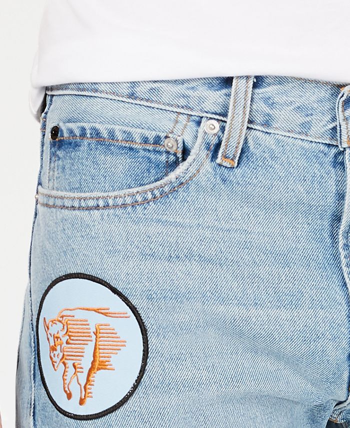 Calvin Klein Jeans Men's Slim-Fit Patch Destroyed Jeans - Macy's