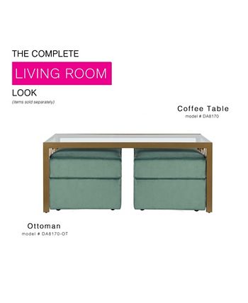 CosmoLiving Juliette Glass Top Coffee Table - Macy's