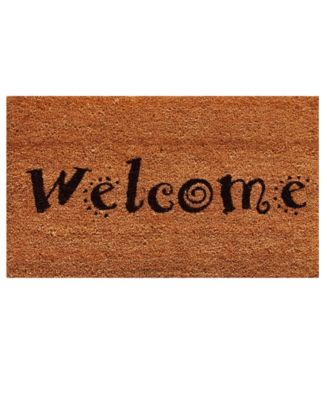 Fizzy Welcome 24" x 36" Coir/Vinyl Doormat - Macy's