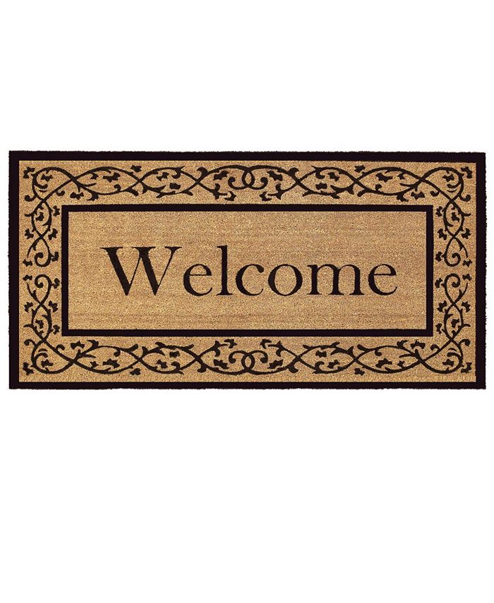 Home & More Abbington 3' x 6' Coir/Vinyl Doormat - Macy's