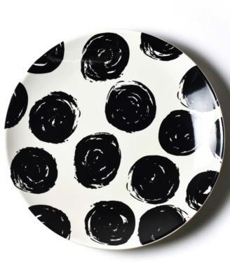 Coton Colors by Laura Johnson Brushed Dot Scoop Platter - Macy's