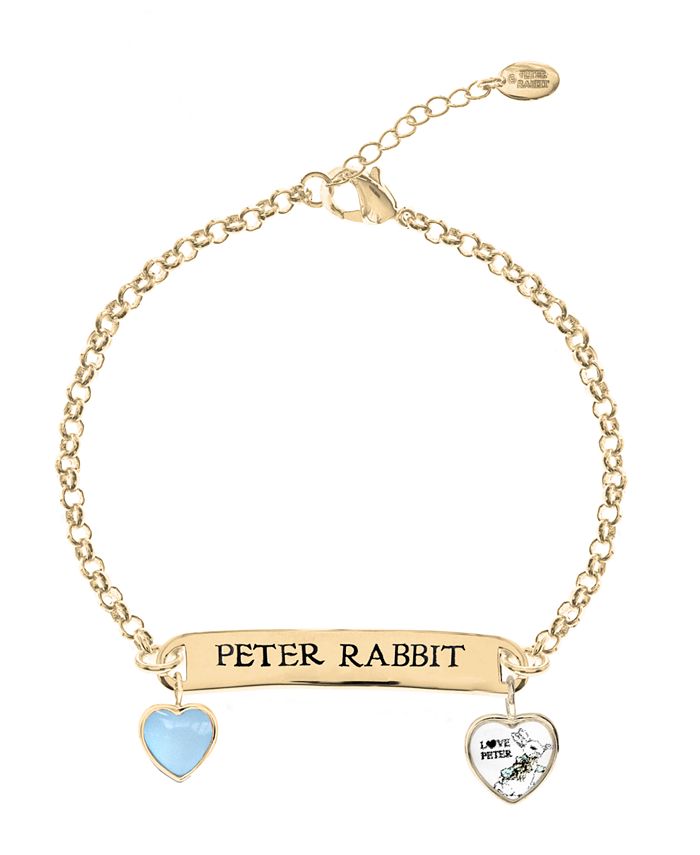 Rhona Sutton Beatrix Potter Children's Gold Peter Rabbit ID and Heart ...