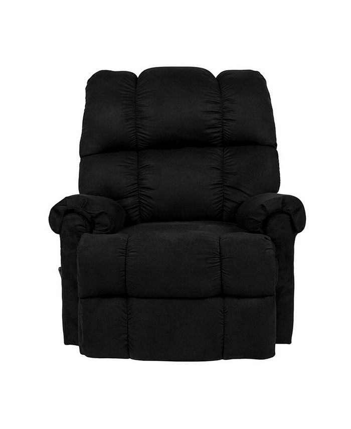 Offex River stone Sierra Microfiber Rocker Recliner - Macy's