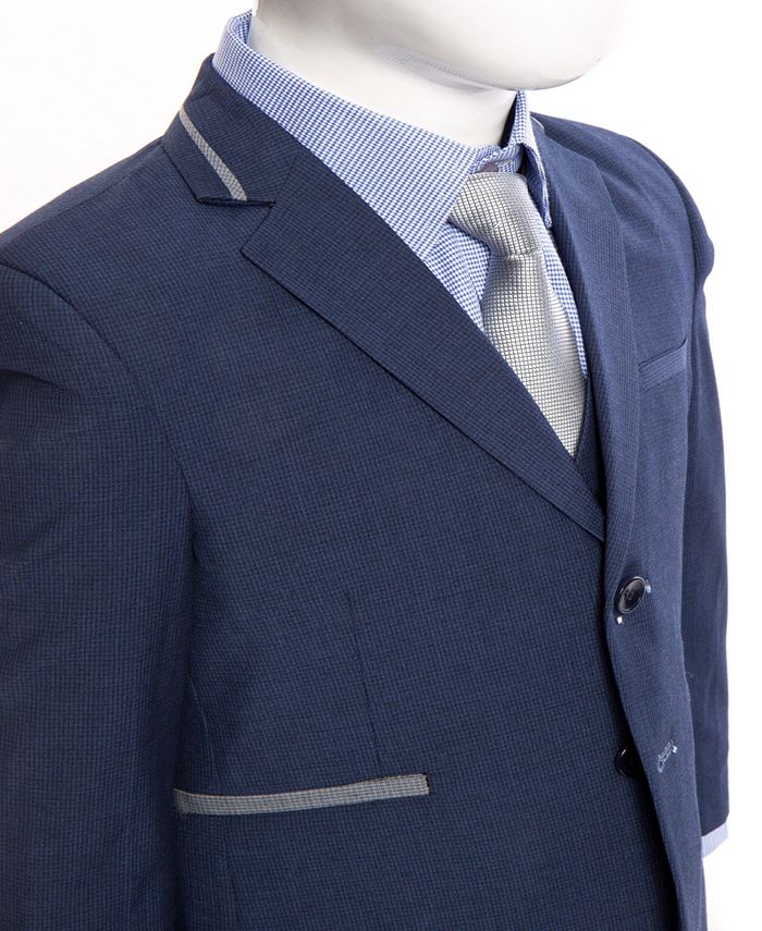 Perry Ellis Tazio Elbow Patch Classic Fit 2 Button Suits for Boys - Macy's