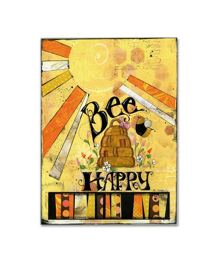 Trademark Global Maureen Lisa Costello 'Bee Hive Happy' Canvas Art - 32 ...
