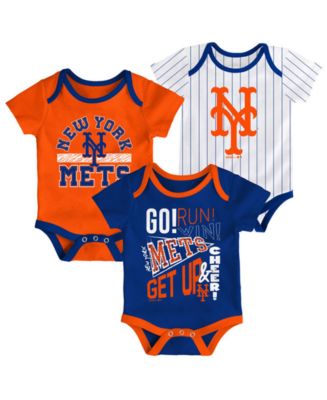 Outerstuff Baby New York Mets Newest Rookie 3 Piece Bodysuit Set - Macy's