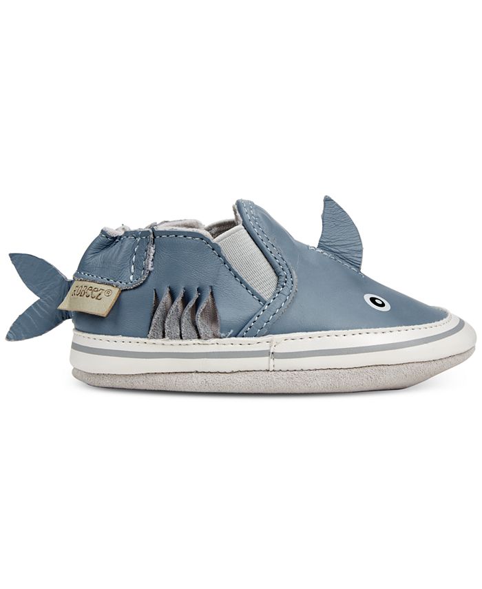 Robeez Baby Boys Sebastian Shark Soft Sole Shoes - Macy's