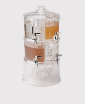 Mind Reader Beverage Dispenser 2 Tier Stackable Drink Holder with Lids ...