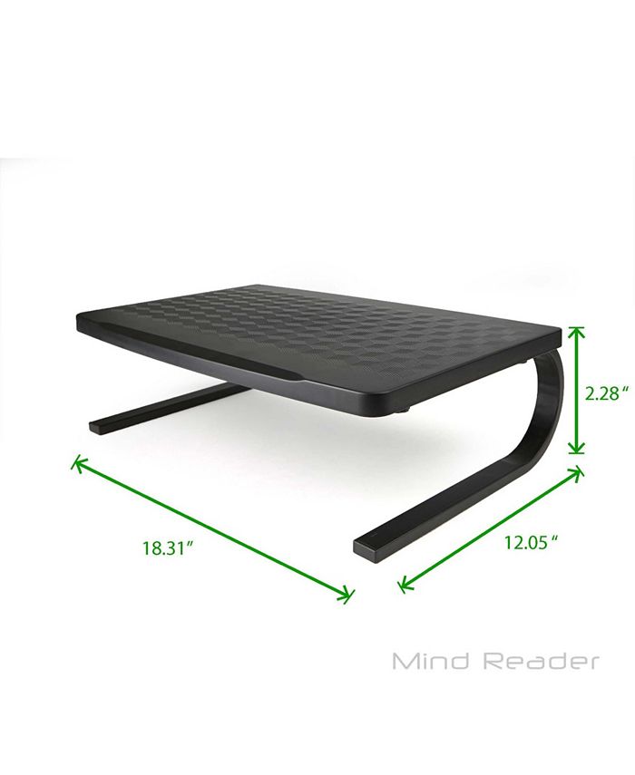 Mind Reader Exra Wide Monitor Stand Riser for Computer, Laptop, Desk ...