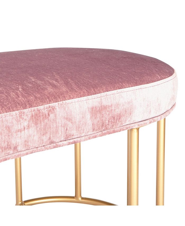 Office Star Kinsley Bench with Gold Frame - Macy's