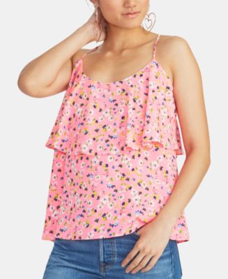 RACHEL Rachel Roy Austen Printed Ruffled Camisole - Macy's