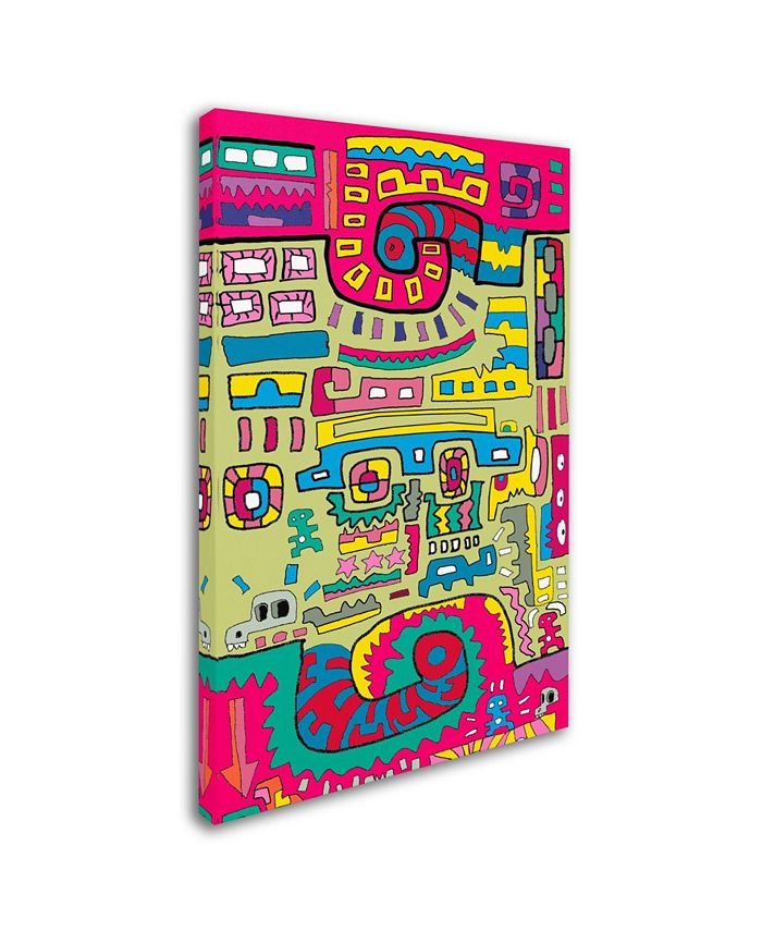 Trademark Global Miguel Balbas 'Connections' Canvas Art - 47" x 30" x 2 ...