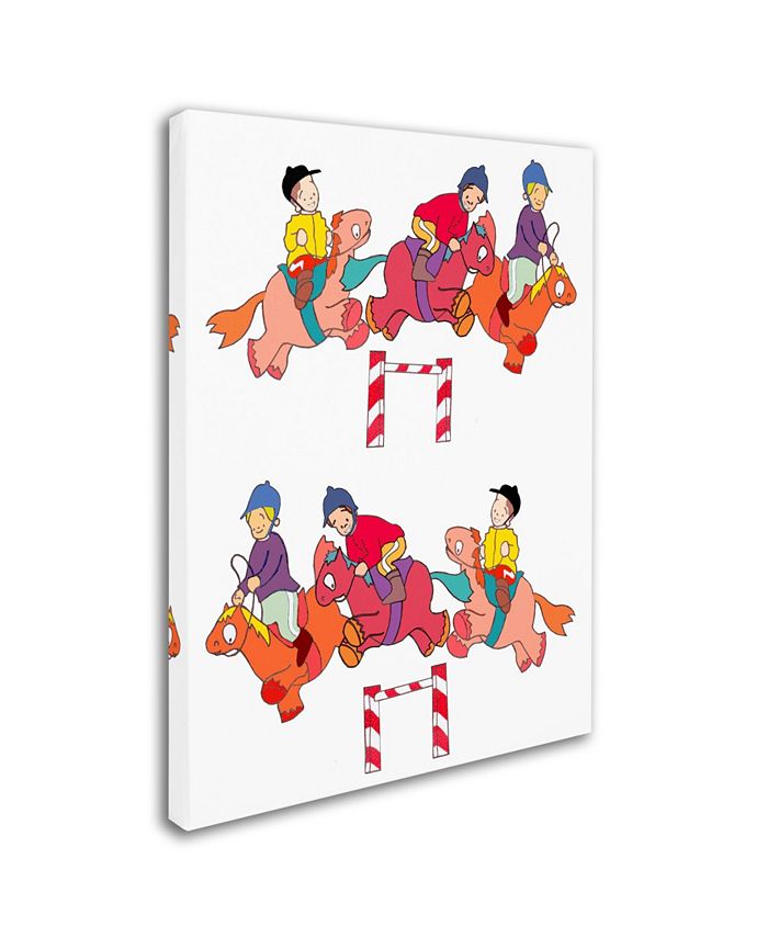 Trademark Global Miguel Balbas 'Horses Pattern' Canvas Art - 47" x 35 ...