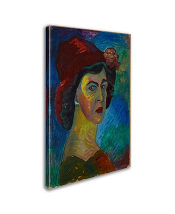 Trademark Global Marianne Von Werefkin 'Self Portrait' Canvas Art - 47 ...