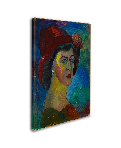 Trademark Global Marianne Von Werefkin 'Self Portrait' Canvas Art - 47 ...
