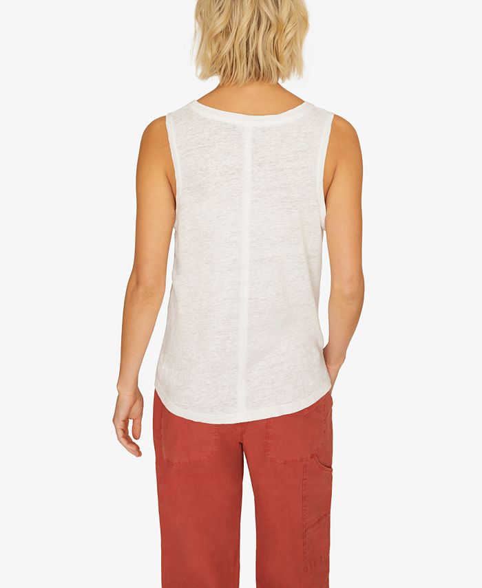 Sanctuary Ruby Solid Scoop-Neck Linen Tank Top - Macy's