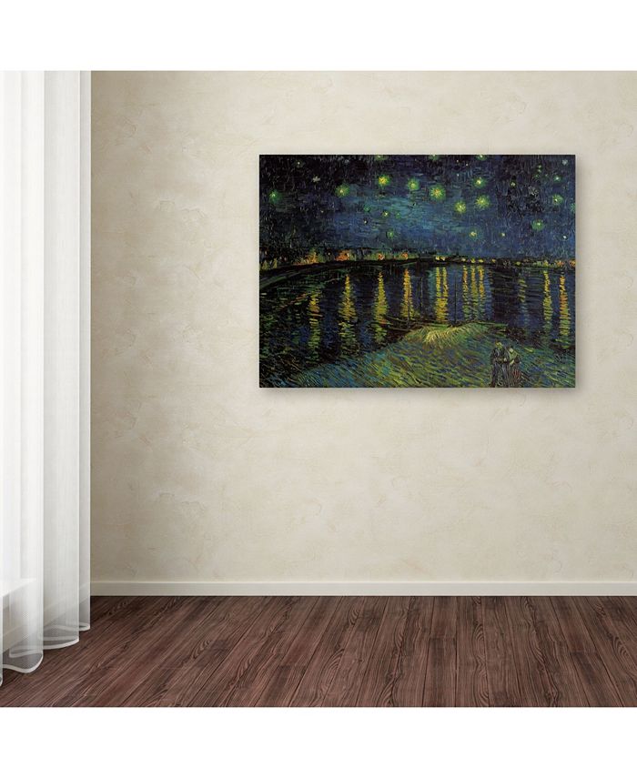 Trademark Global Vincent van Gogh 'Starlight Over the Rhone' Canvas Art ...