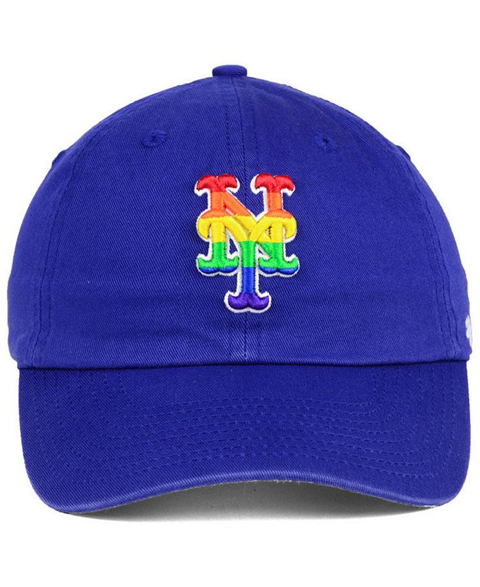 '47 Brand New York Mets Pride CLEAN UP Strapback Cap - Macy's
