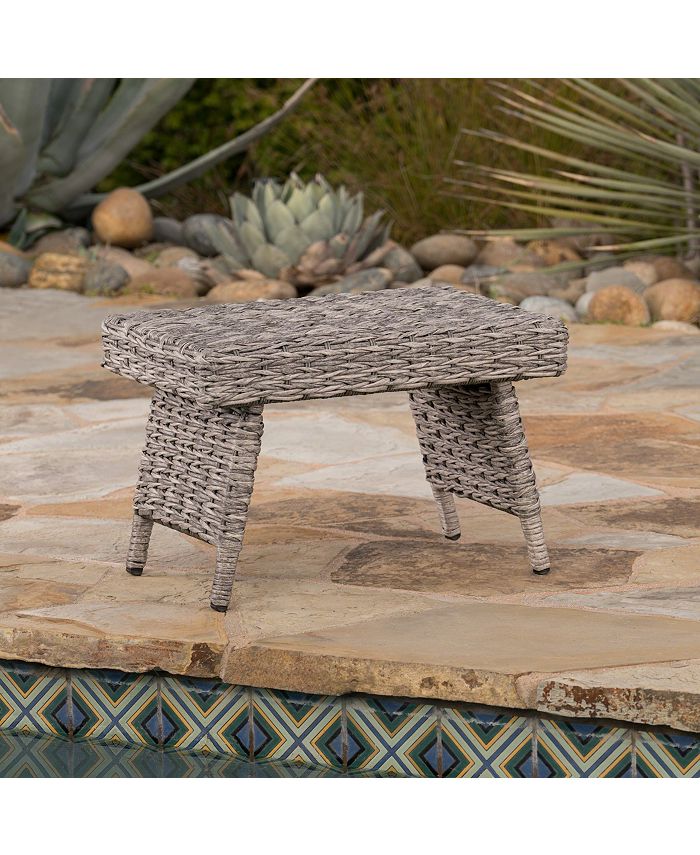 Noble House Thira Outdoor Snack Table - Macy's