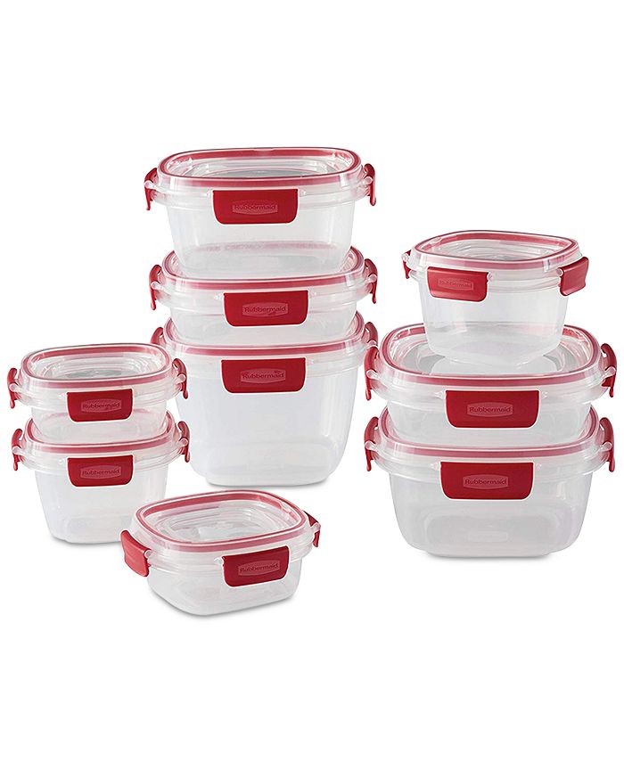 Rubbermaid EZ Find Lid 18-Pc. Food Storage Container Set - Macy's