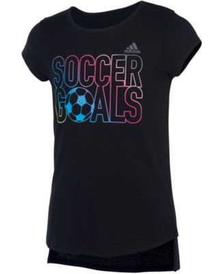 adidas Toddler Girls Logo-Print T-Shirt - Macy's