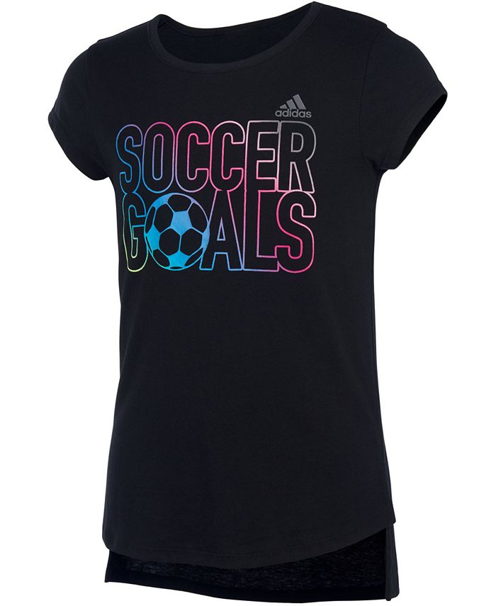 adidas Toddler Girls Logo-Print T-Shirt - Macy's