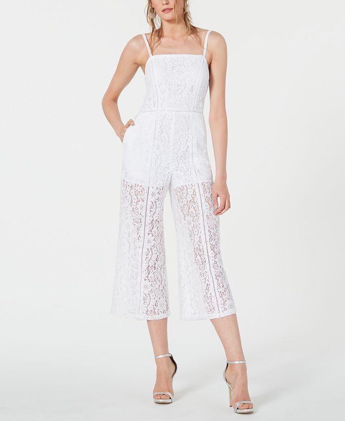 French Connection Helenie Lace Jumpsuit - Macy's