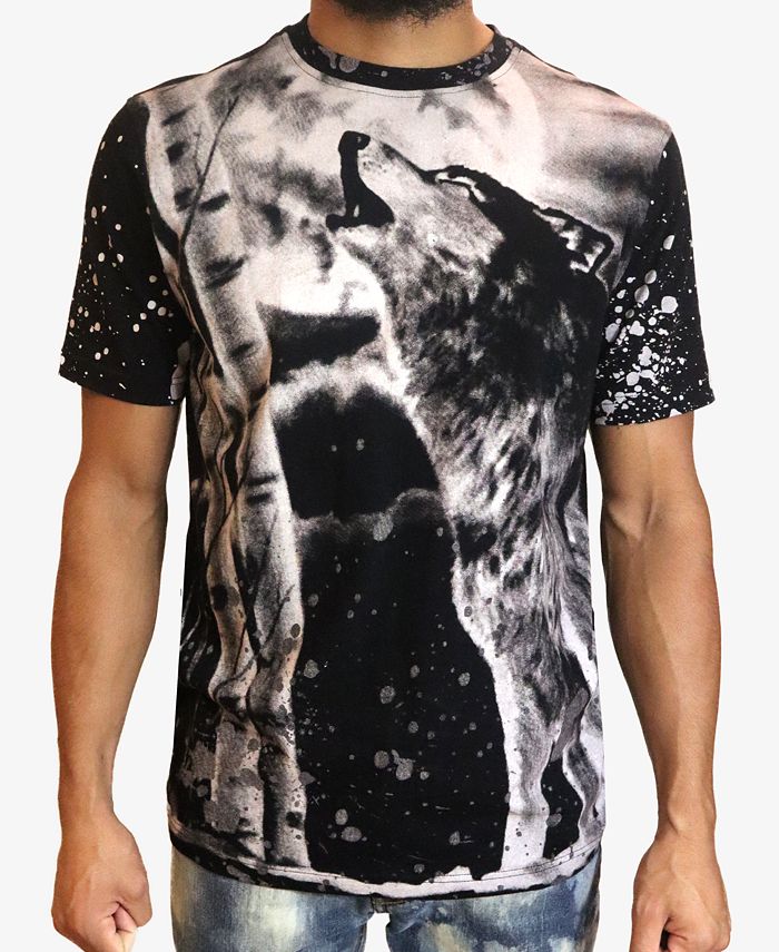 Heritage America Men's Wolf Graphic T-Shirt - Macy's