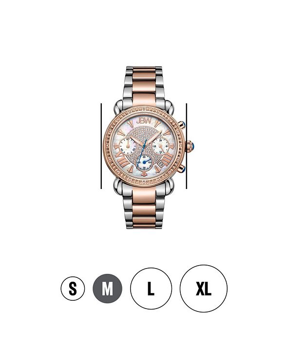 Jbw Women's Victory Diamond (1/6 ct.t.w.) Stainless Steel Watch ...