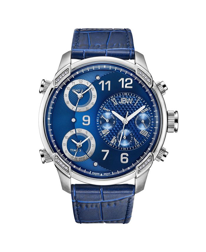 Jbw Men's G4 Diamond (1/6 ct.t.w.) Stainless Steel Watch - Macy's