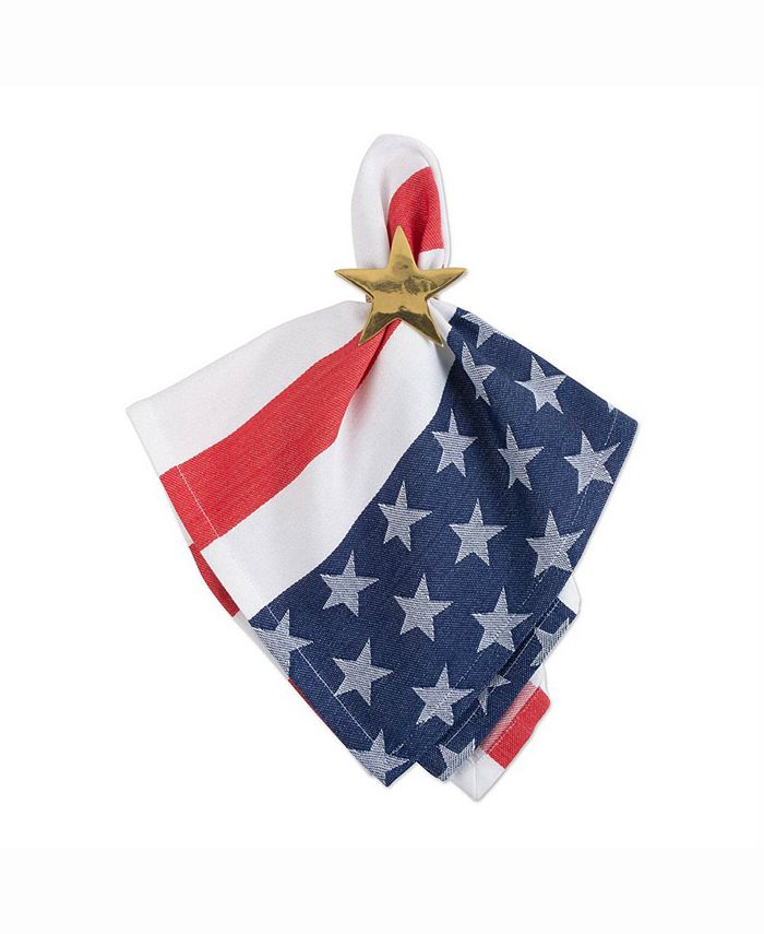 Design Imports Stars and Stripe Napkin Set of 6 - Macy's