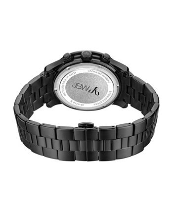 Jbw Men's Delano Diamond (1/5 ct.t.w.) Black Ion-Plated Stainless Steel ...