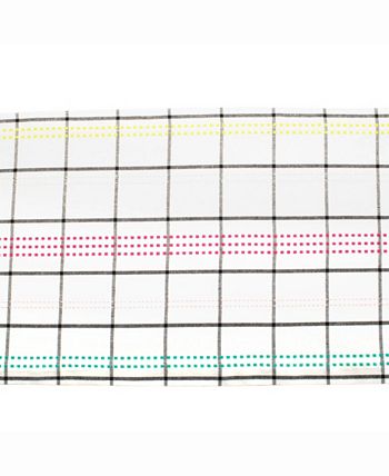 Design Imports Color Pop Plaid Table Runner 14" X 108" - Macy's