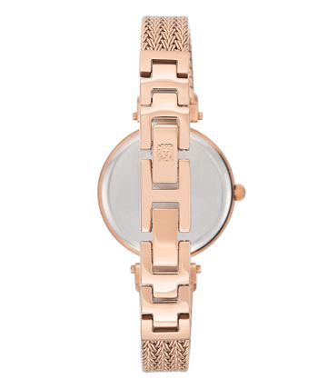 Anne Klein Sunray Dial with Premium Crystals Watch - Macy's