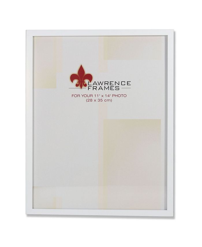 Lawrence Frames White Wood Picture Frame - Gallery Collection - 11" x ...