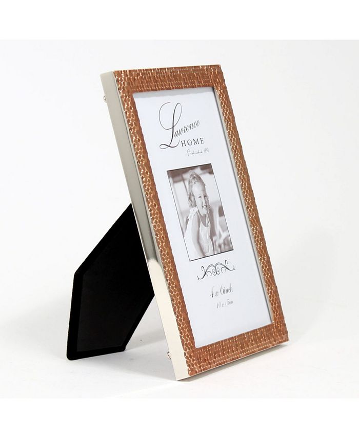Lawrence Frames Rose Gold Shimmer Metal Picture Frame - 4" x 6" - Macy's