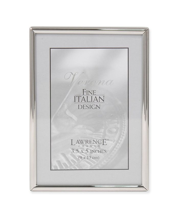 Lawrence Frames Simply Silver Metal Picture Frame - 3.5" x 5" - Macy's