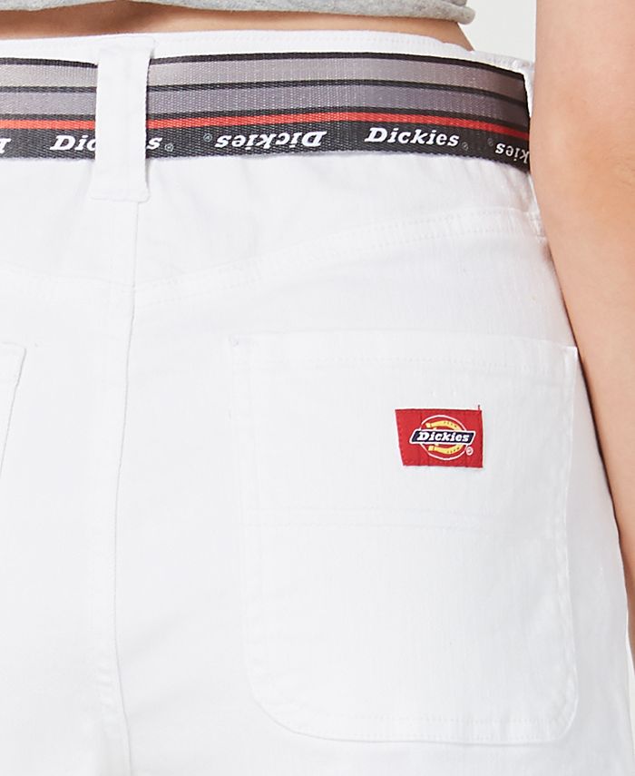 Dickies Belted High-Rise Jean Shorts - Macy's