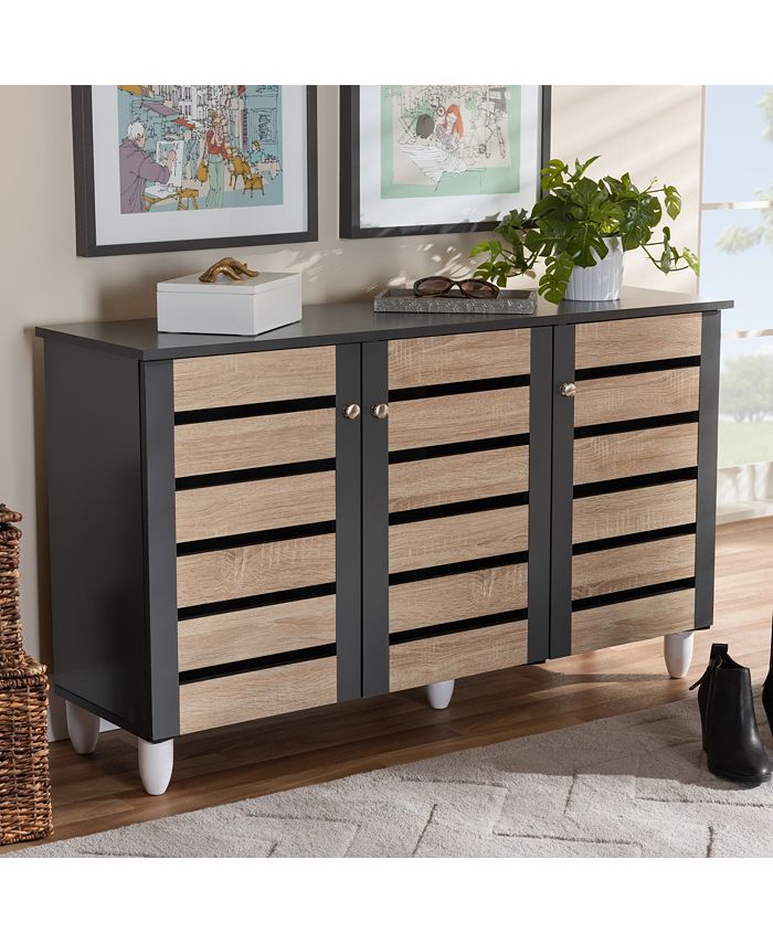 Furniture Gisela 3-Door Cabinet - Macy's